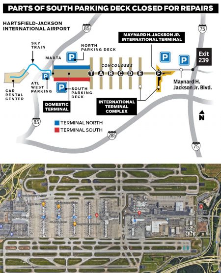 Parking Atlanta airport (ATL) map | Economy Fares