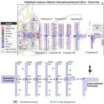 Terminals in Atlanta Airport (ATL) | Hartsfield Jackson map